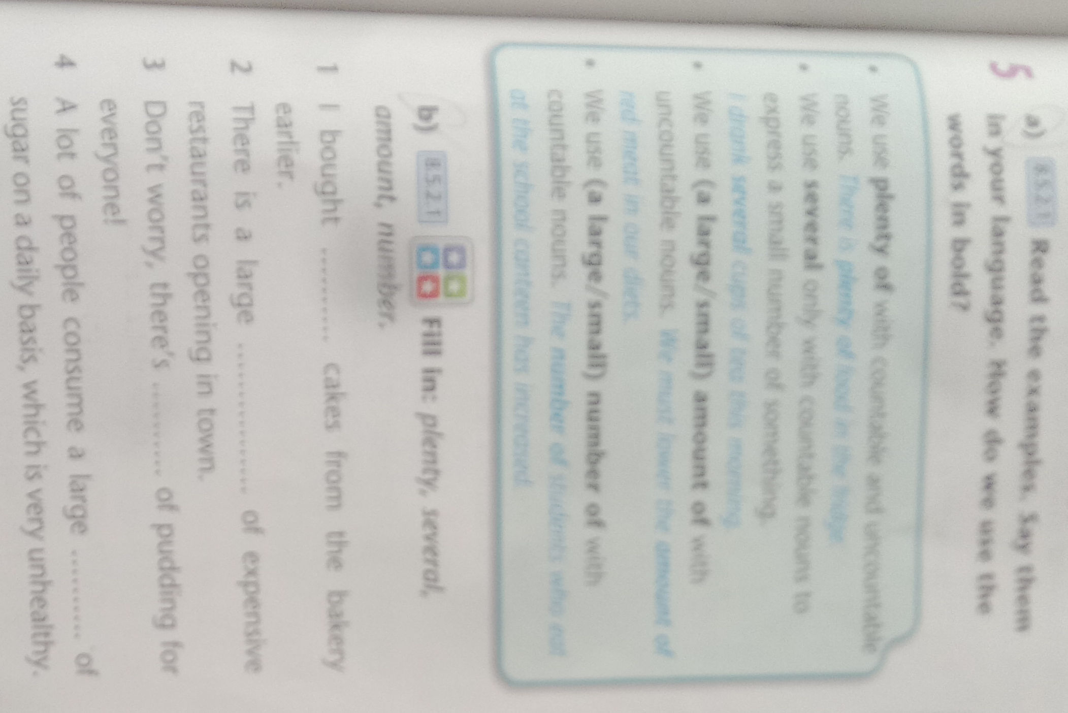 a) Read the examples. Say them in your | StudyX