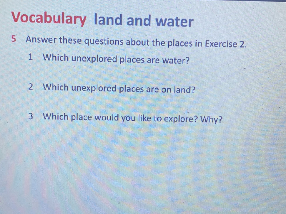5 Answer these questions about the places in | StudyX