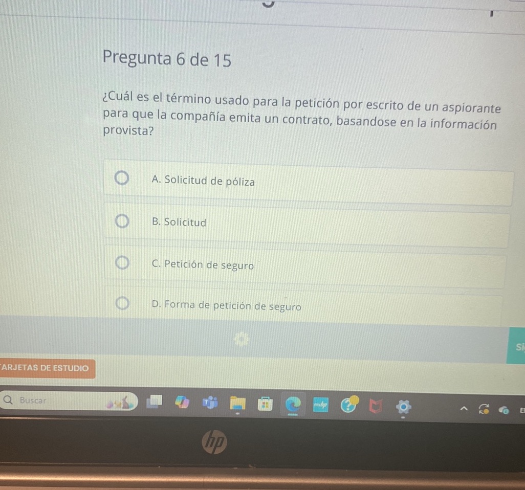¿Cuál es el término usado para la petición | StudyX