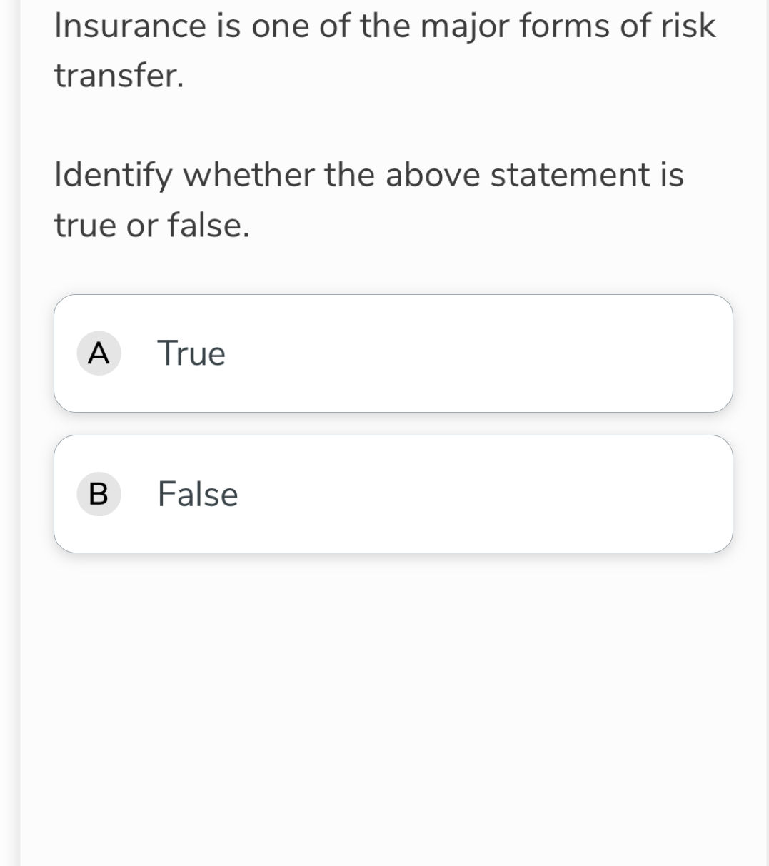 Insurance is one of the major forms of risk | StudyX