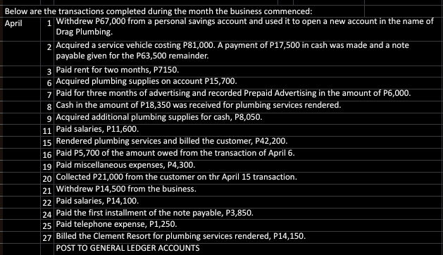 Below are the transactions completed during | StudyX