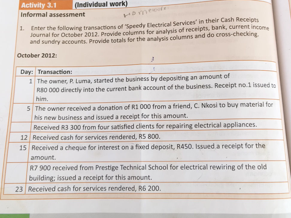 1. Enter the following transactions of | StudyX