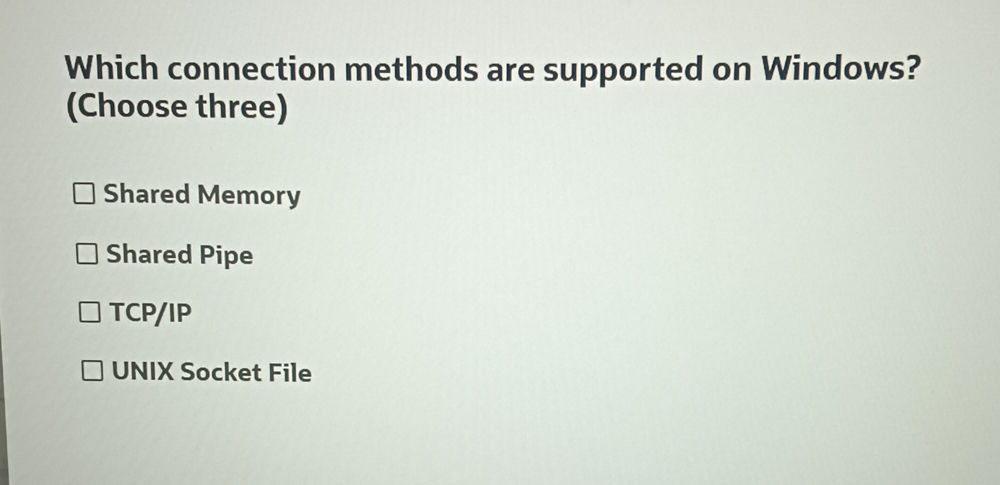 Which connection methods are supported on | StudyX