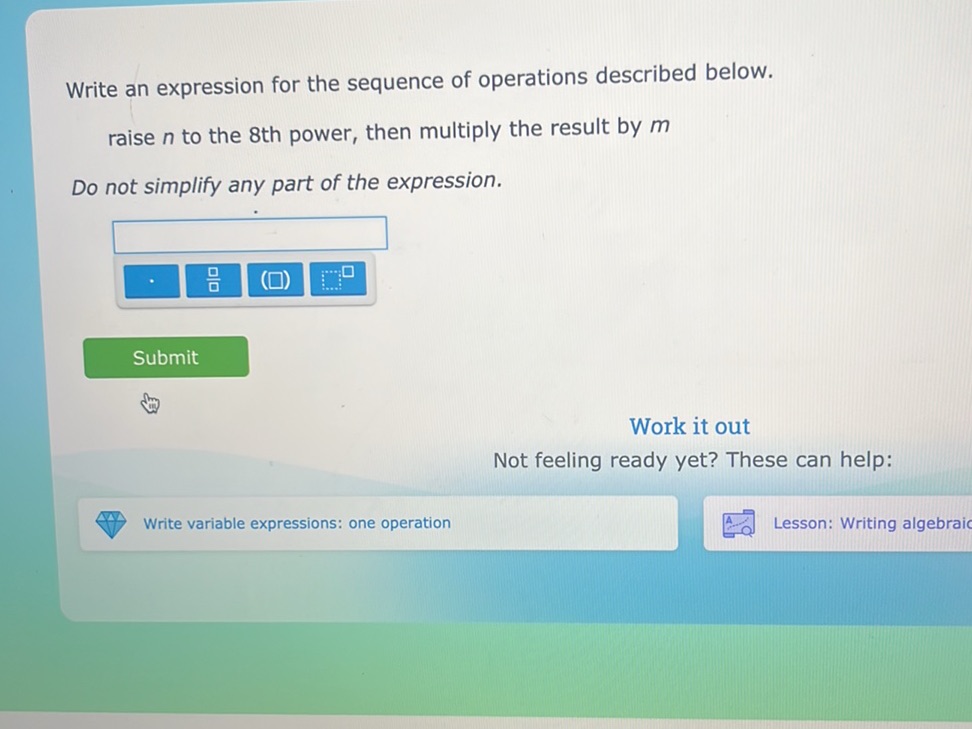 Write an expression for the sequence of | StudyX
