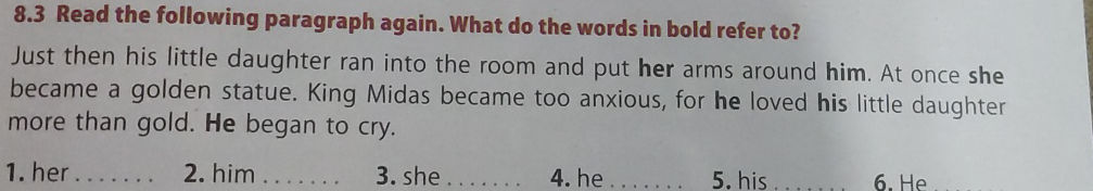 8.3 Read the following paragraph again. What | StudyX