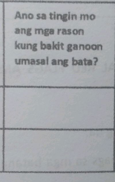 Ano sa tingin mo ang mga rason kung bakit | StudyX
