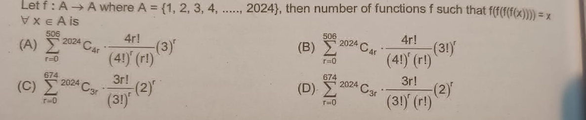 Let $f: A A$ where $A = \{1, 2, 3, 4, ..., | StudyX