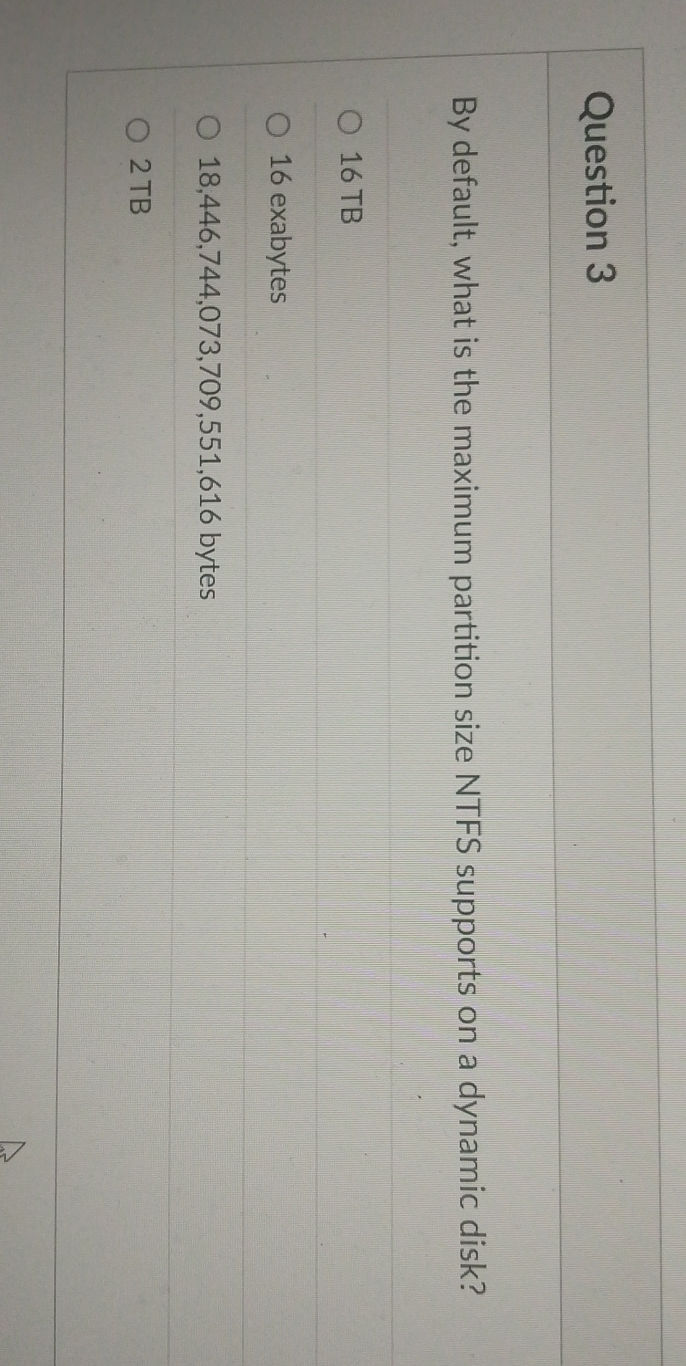 Question 3 By default, what is the maximum | StudyX