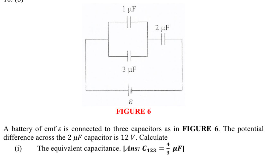 A battery of emf $ $ is connected to three | StudyX