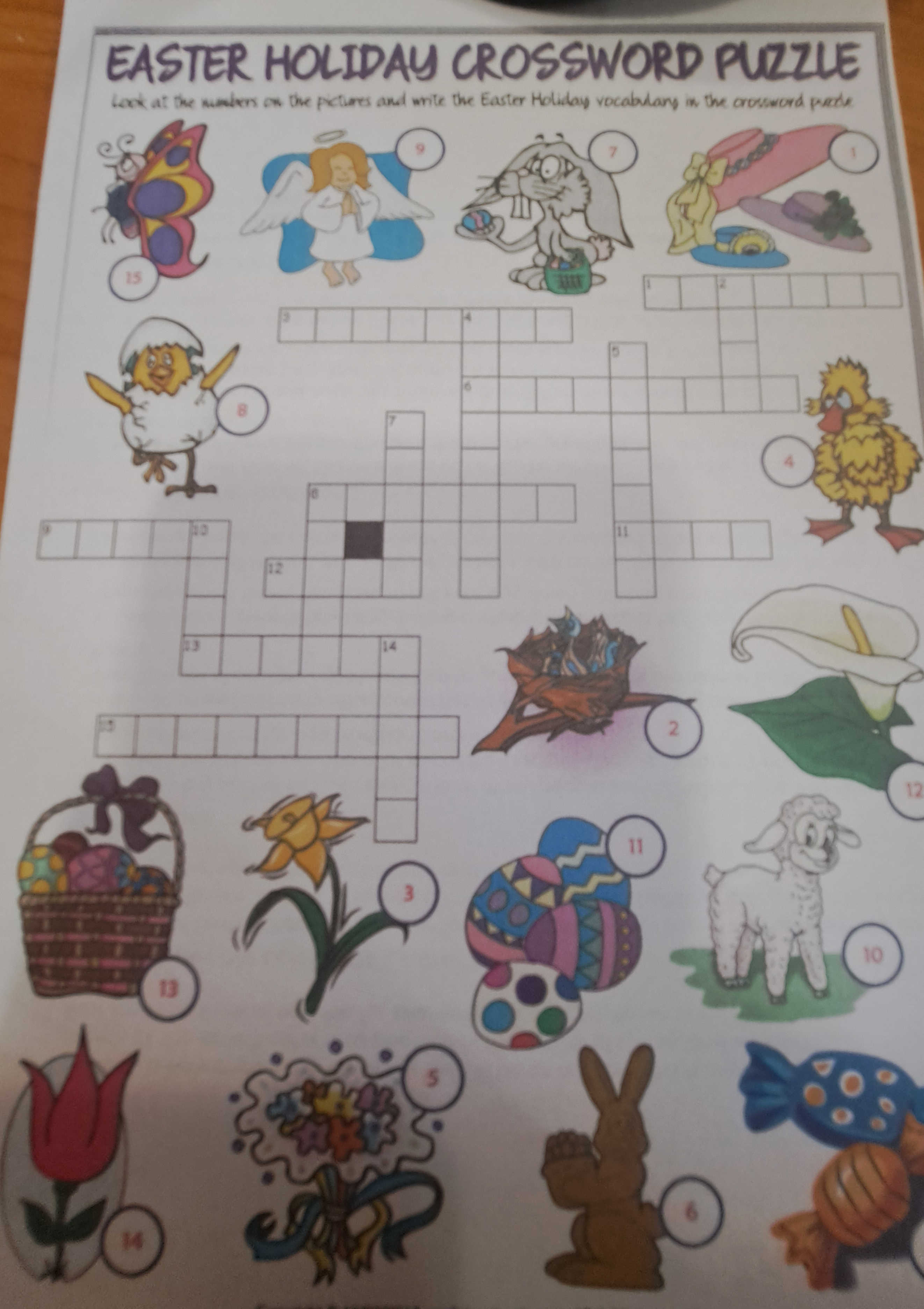 EASTER HOLIDAY CROSSWORD PUZZLE Look at the | StudyX