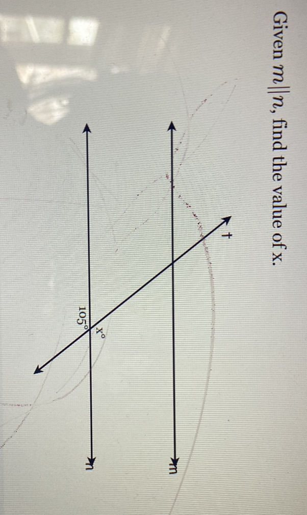 Given $m n$, find the value of x. There | StudyX