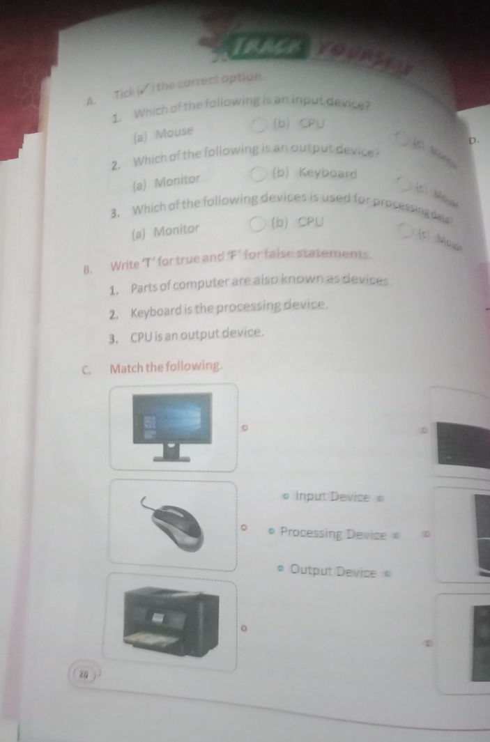 A. Tick ( ) the correct option. 1. Which of | StudyX