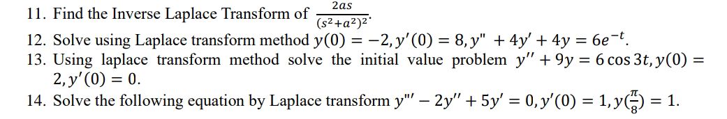 11. Find the Inverse Laplace Transform of $ | StudyX