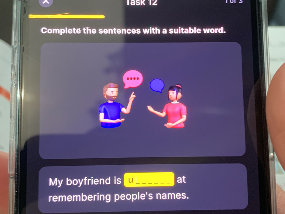 Complete the sentences with a suitable word. | StudyX