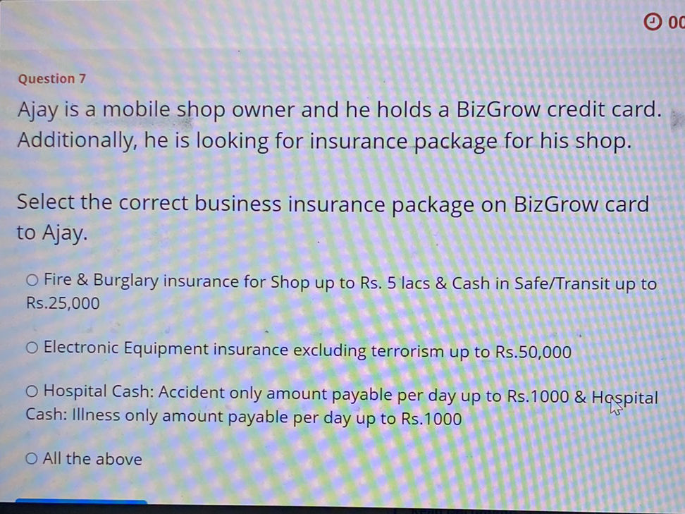 Question 7 Ajay is a mobile shop owner and