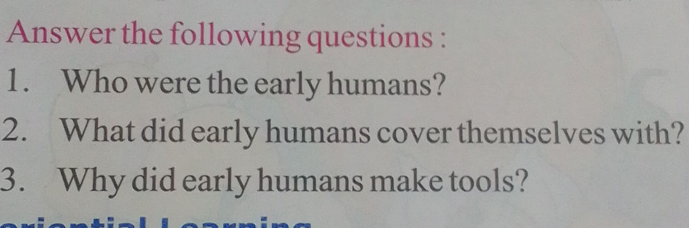 Answer the following questions: 1. Who were | StudyX