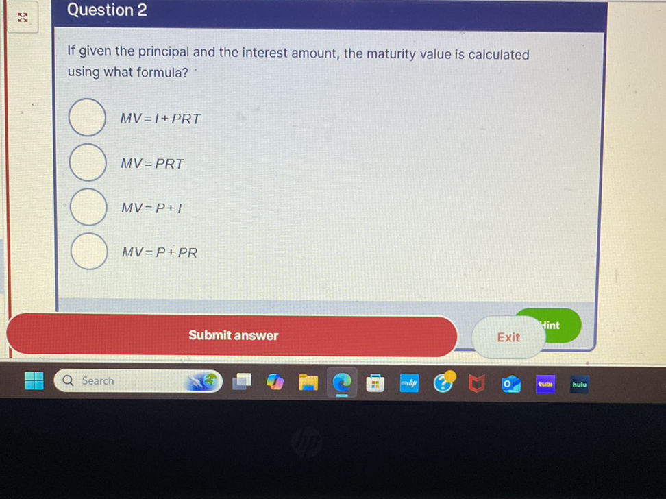 If given the principal and the interest | StudyX
