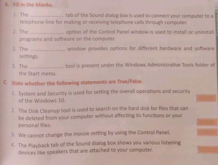 B. Fill in the blanks. 1. The __________ | StudyX