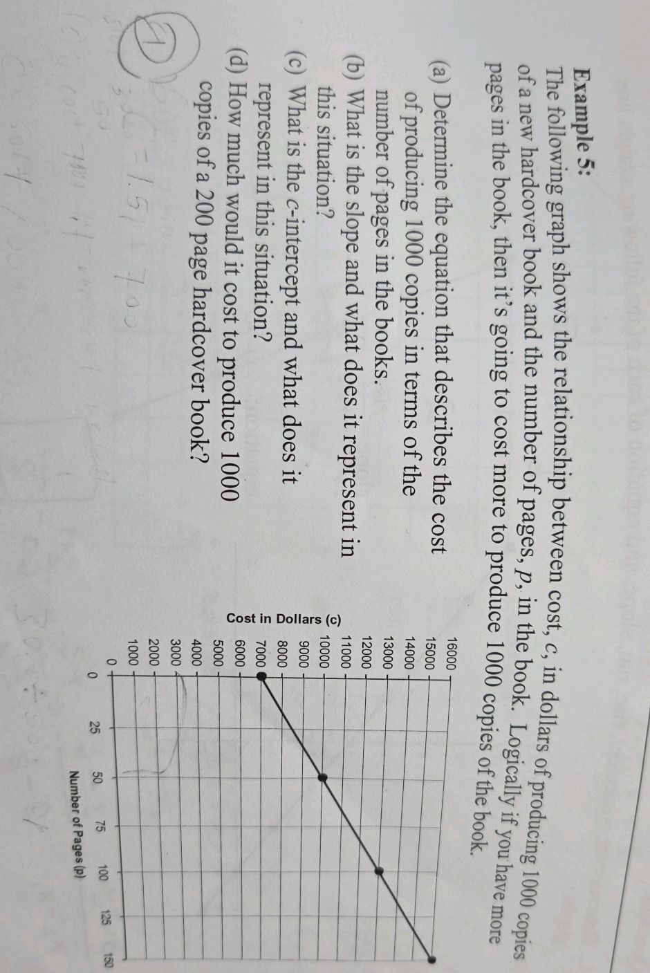Example 5: The following graph shows the | StudyX