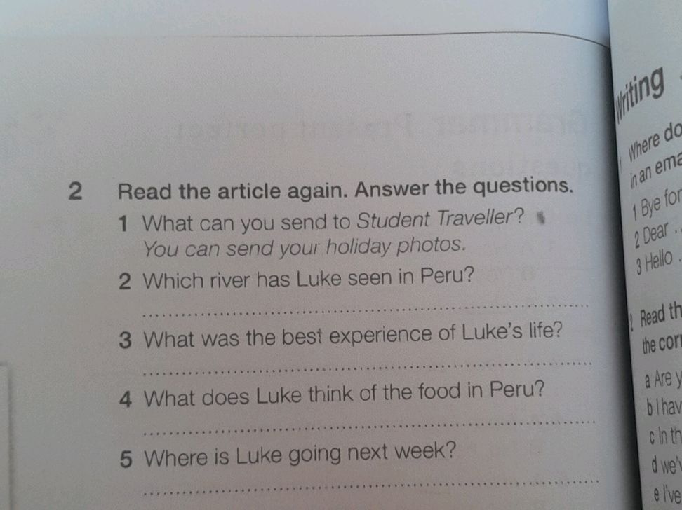 2 Read the article again. Answer the | StudyX