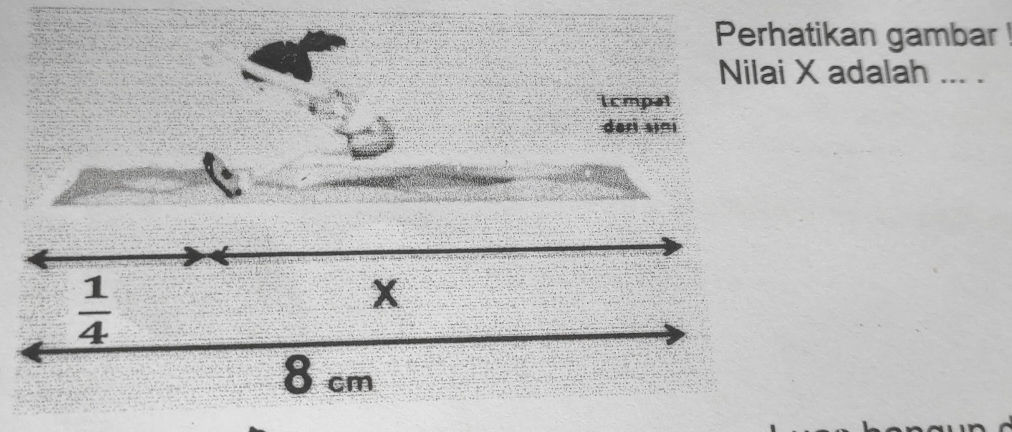 Perhatikan gambar! Nilai X adalah ... $ | StudyX
