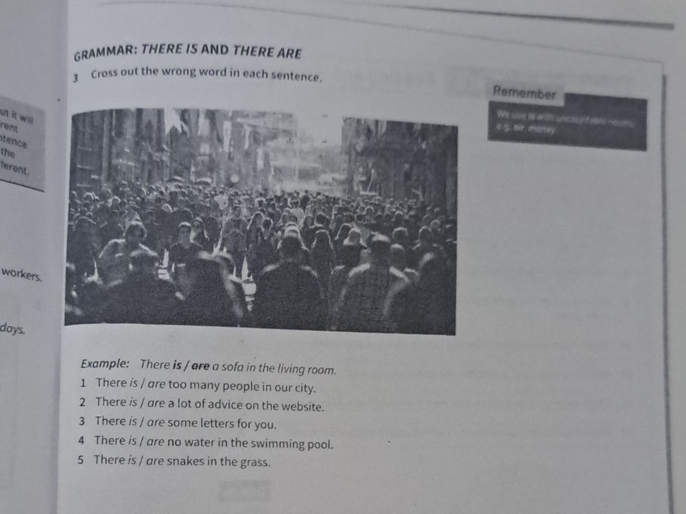 Cross out the wrong word in each sentence. | StudyX