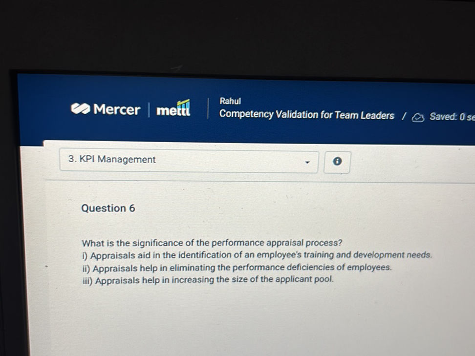 What is the significance of the performance | StudyX