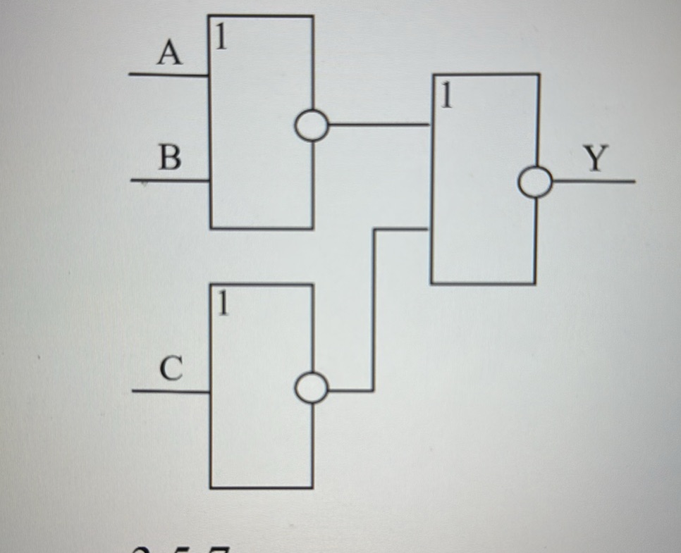 The image shows a logic circuit diagram. The | StudyX