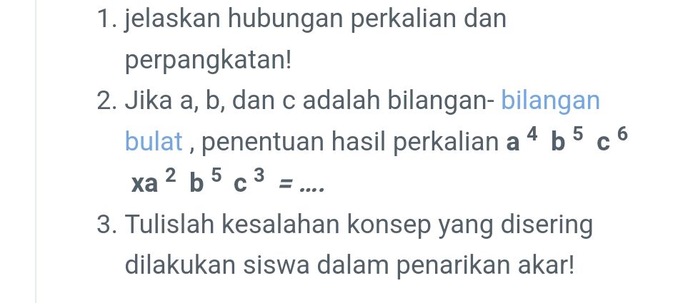 jelaskan hubungan perkalian dan