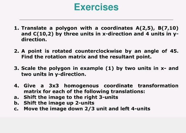 1. Translate a polygon with a coordinates | StudyX