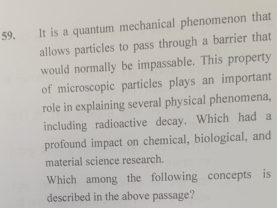 59. It is a quantum mechanical phenomenon | StudyX