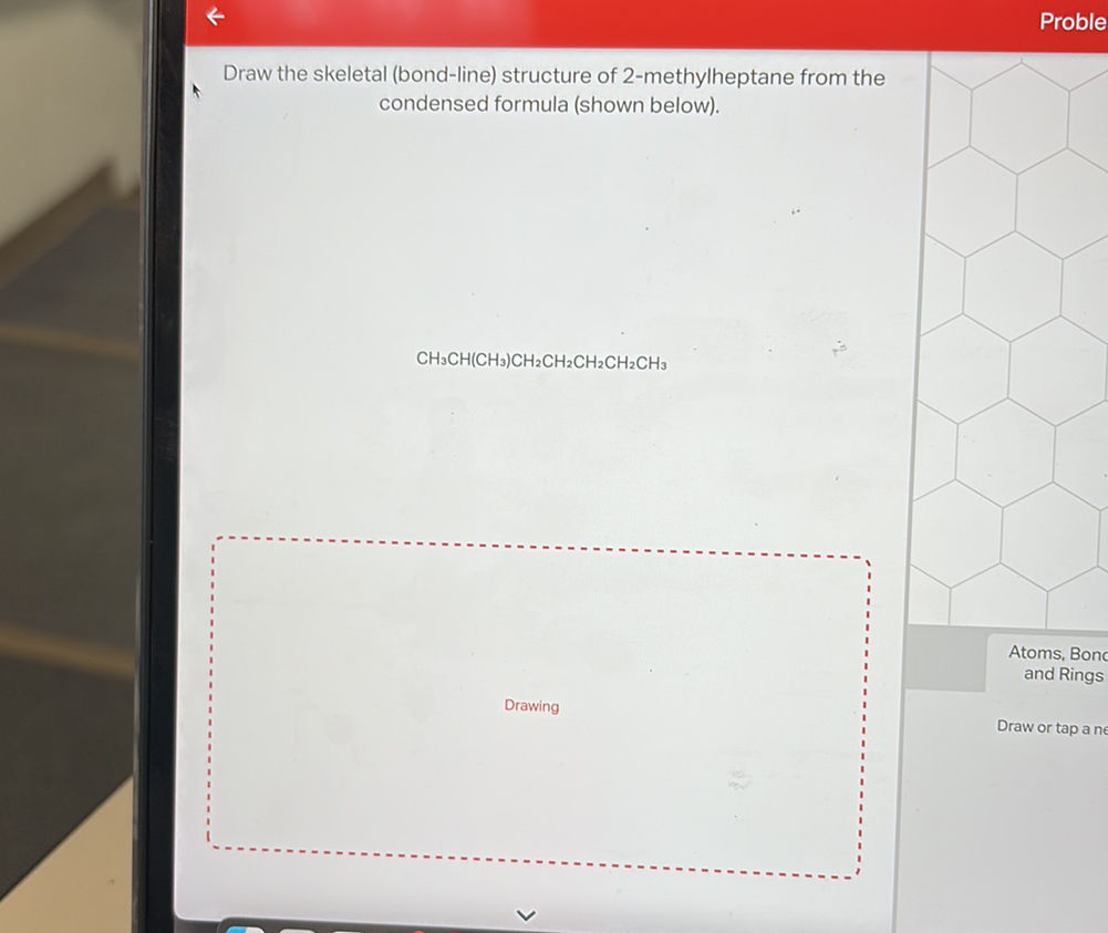 Draw the skeletal (bond-line) structure of | StudyX
