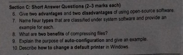 6. Give two advantages and two disadvantages | StudyX