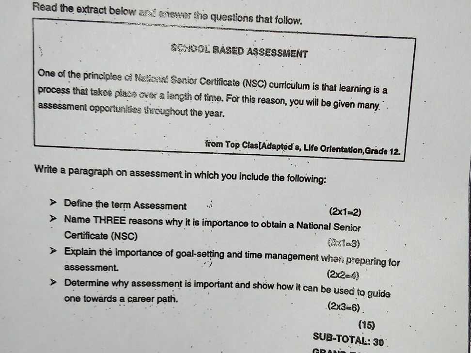 Read the extract below and answer the | StudyX