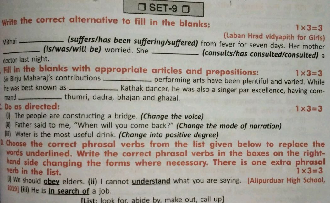 Write the correct alternative to fill in the | StudyX
