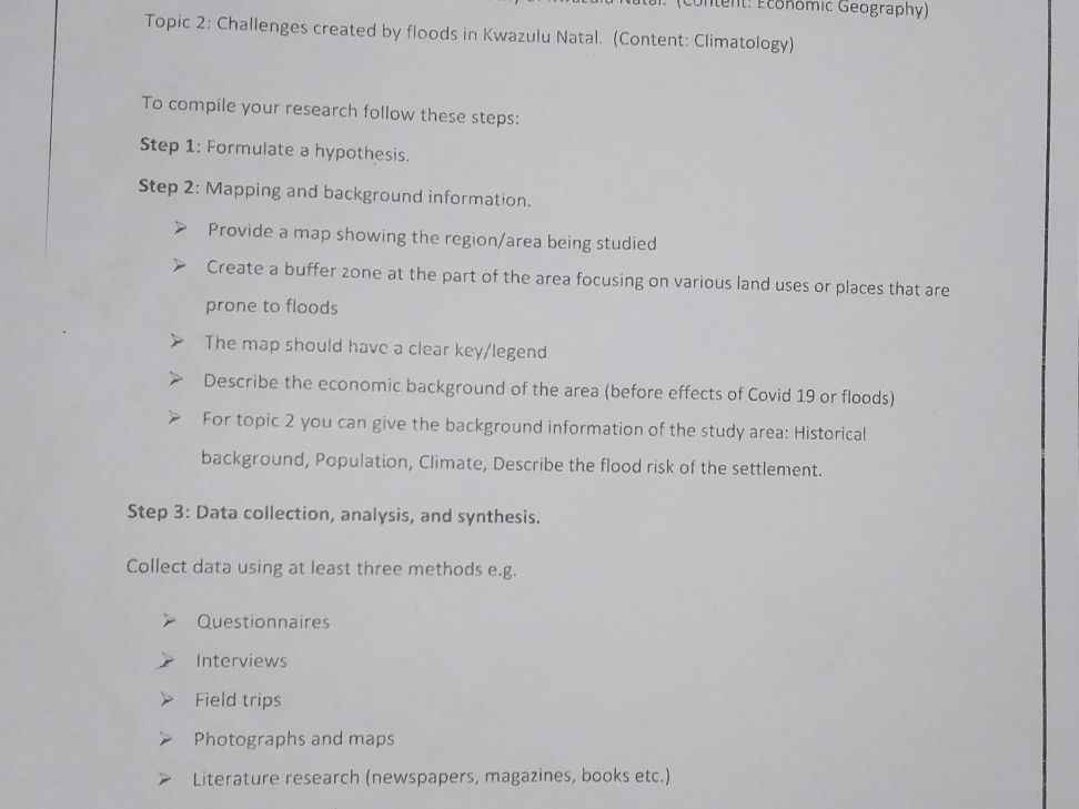 To compile your research follow these steps: | StudyX