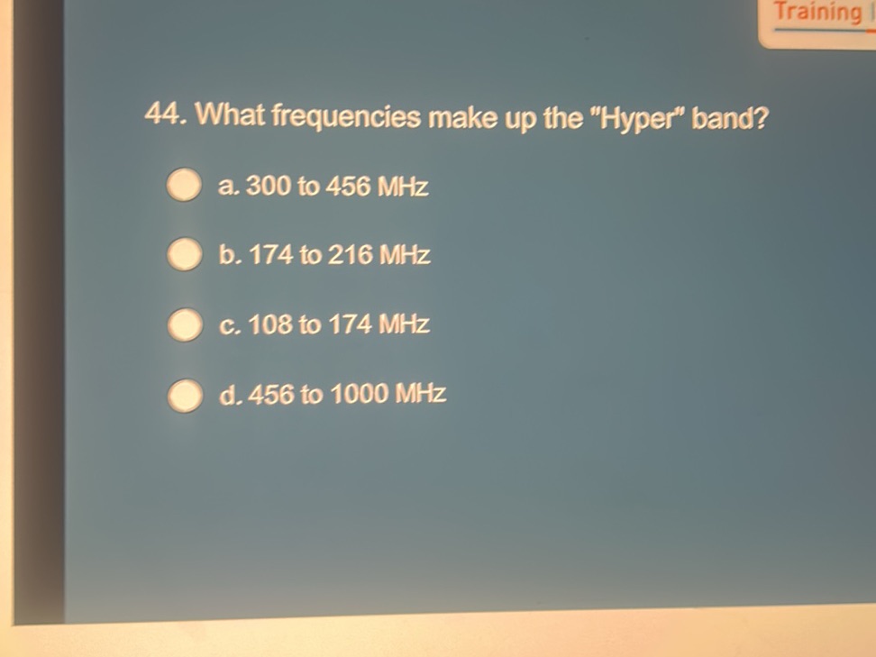 44. What frequencies make up the "Hyper" | StudyX