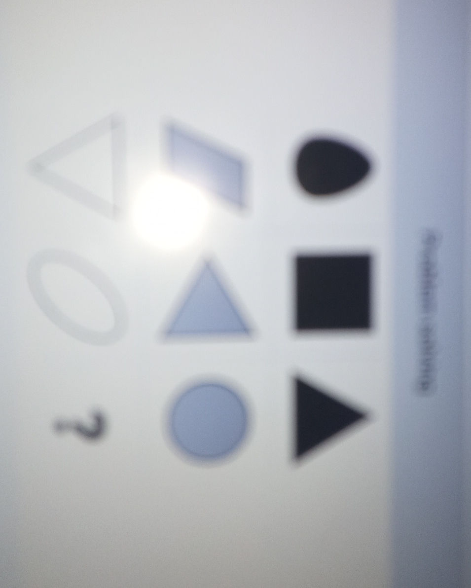 Identify the missing shape. There is a | StudyX