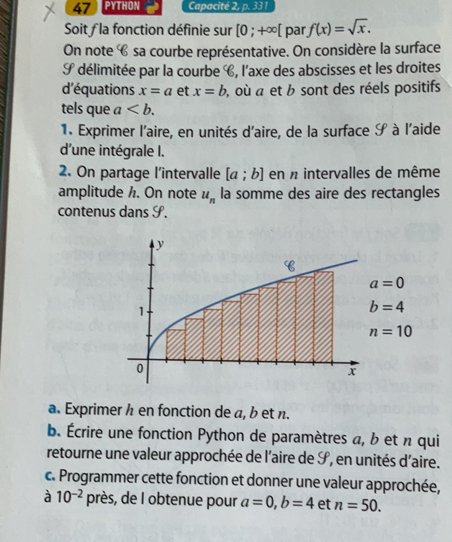 Soit $f$ la fonction définie sur $[0; +\[$ | StudyX