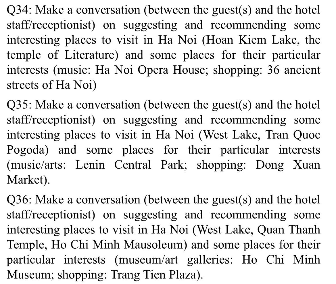 Q34: Make a conversation (between the | StudyX