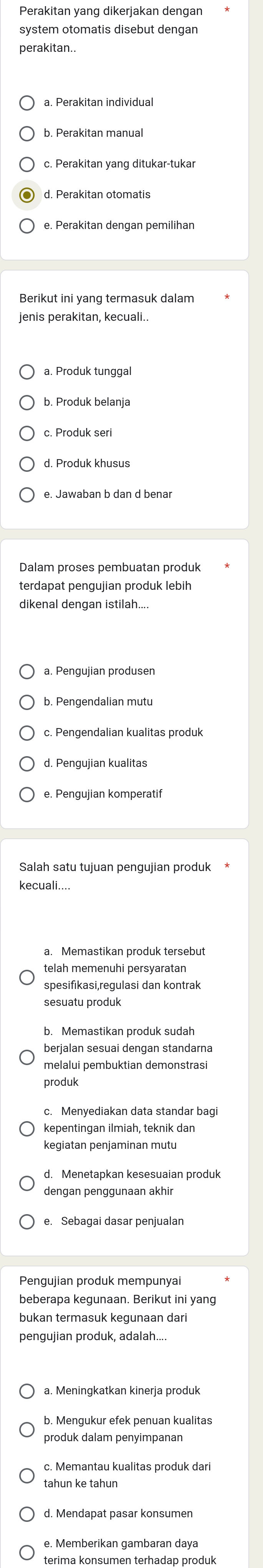 Perakitan yang dikerjakan dengan system | StudyX