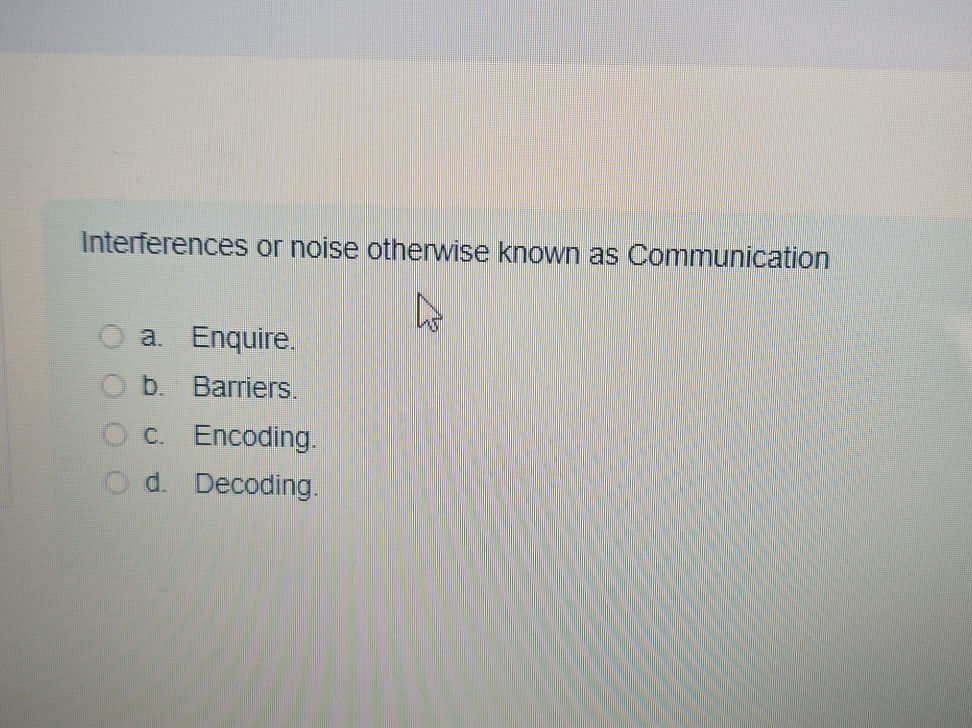 Interferences or noise otherwise known as | StudyX