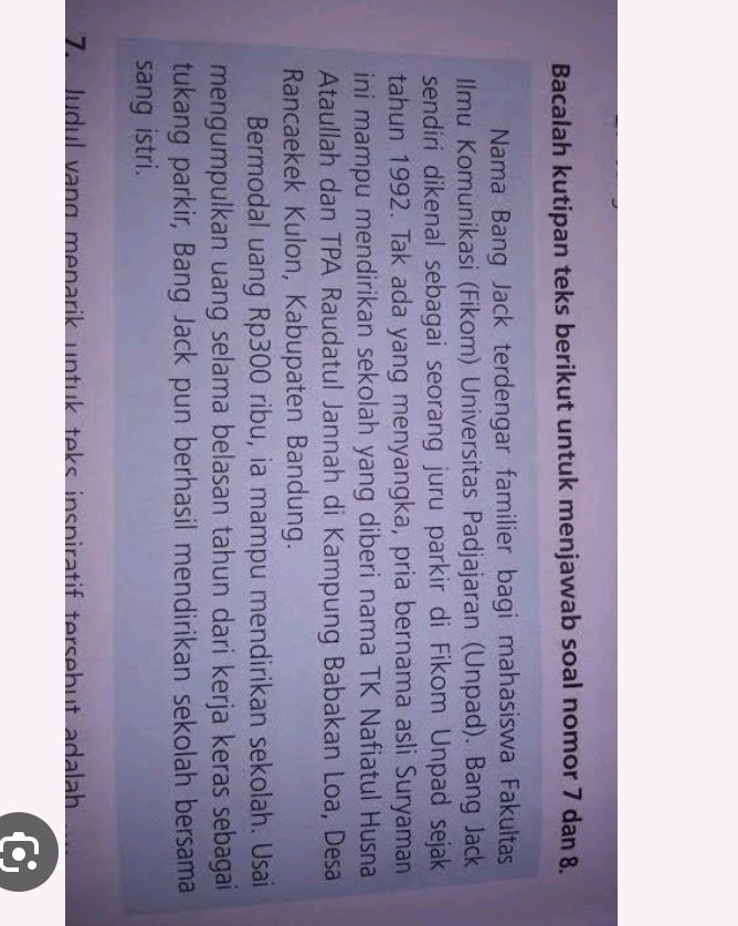 7. Judul yang menarik untuk teks inspiratif | StudyX