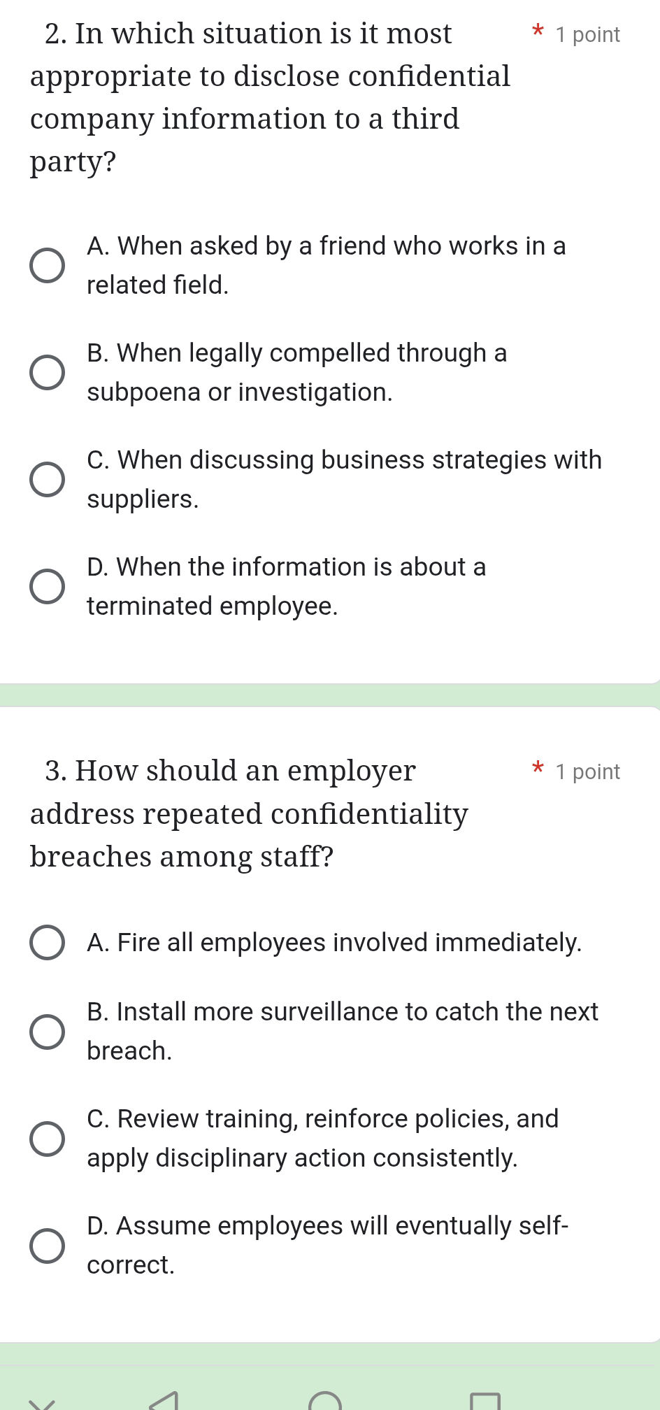 2. In which situation is it most appropriate | StudyX