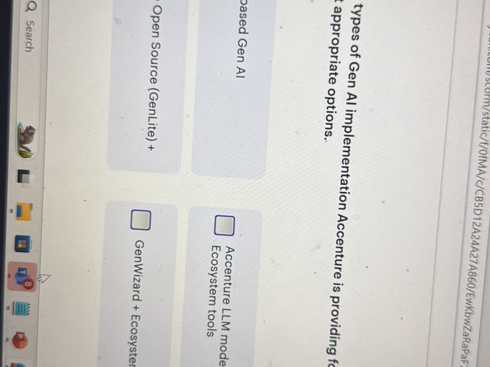 types of Gen AI implementation Accenture is | StudyX