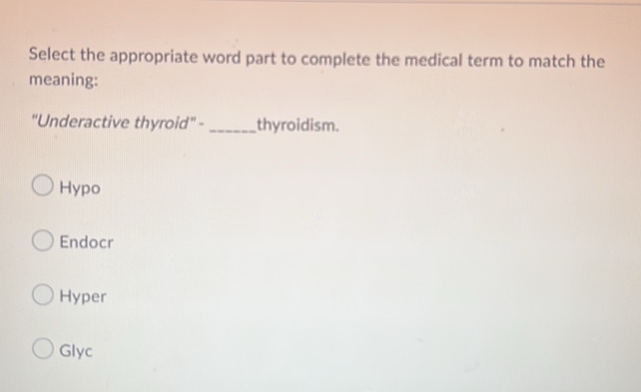 Select the appropriate word part to complete | StudyX