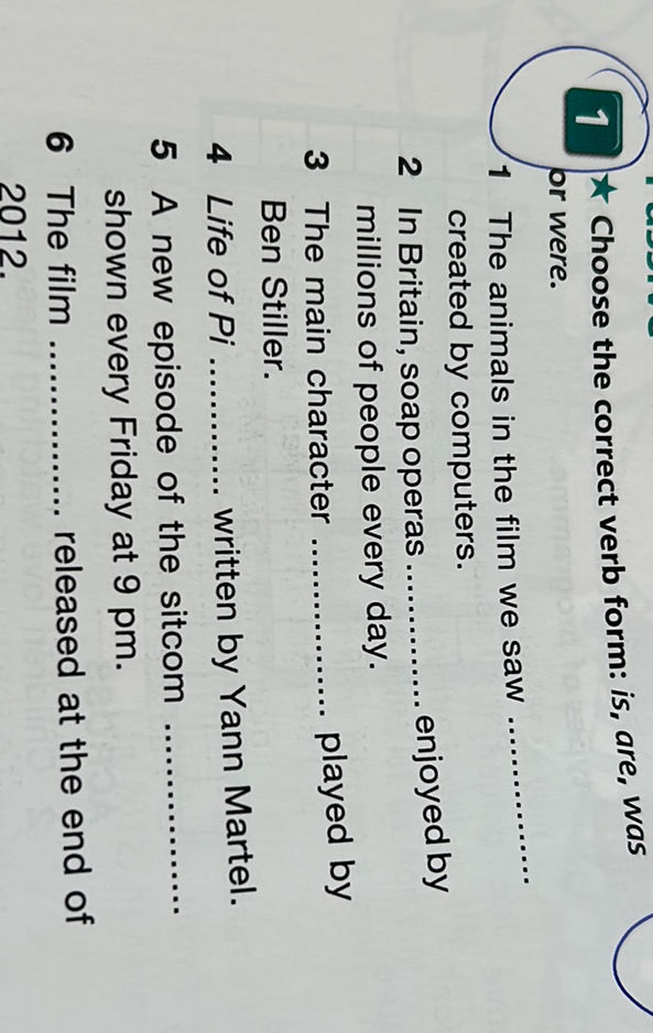 Choose the correct verb form: is, are, was | StudyX