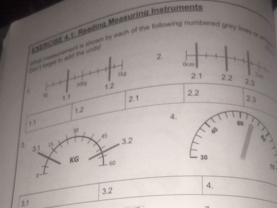EXERCISE 4.1: Reading Measuring Instruments | StudyX