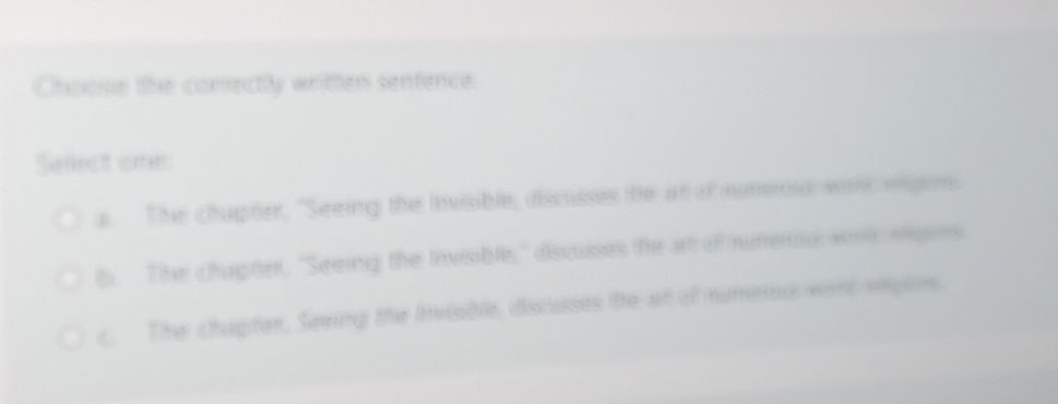 Choose the correctly written sentence. | StudyX