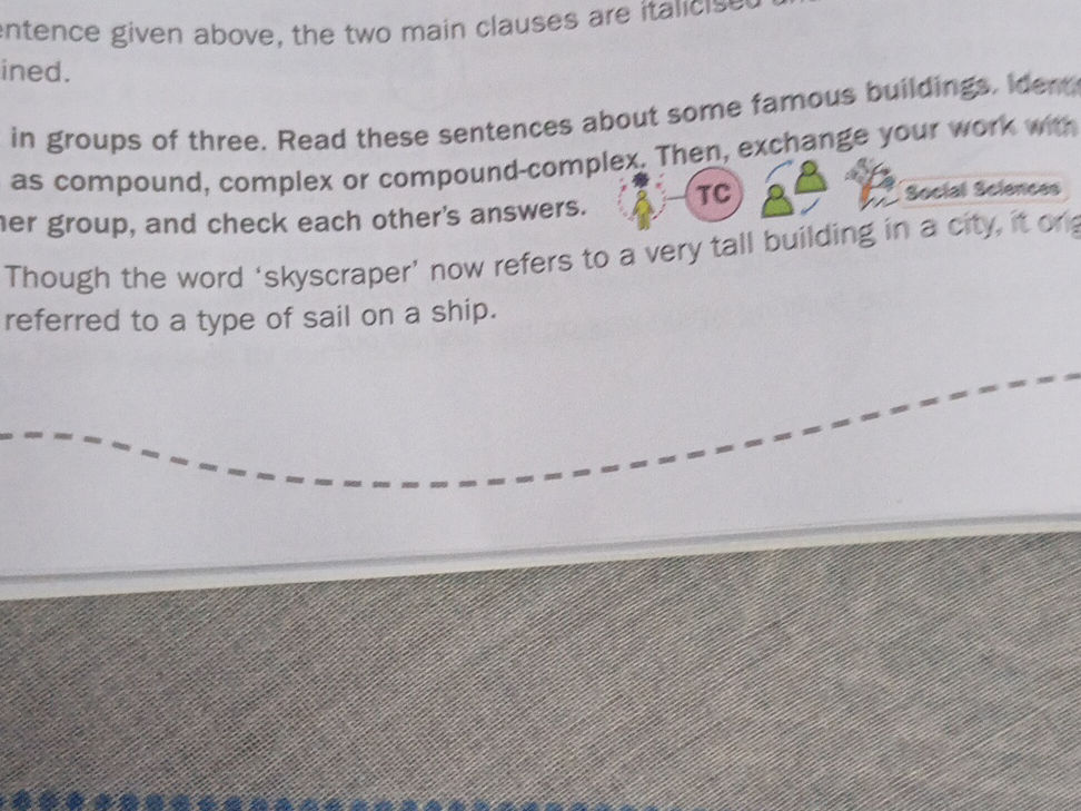 in groups of three. Read these sentences | StudyX